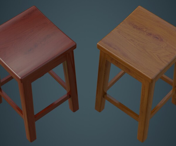 ArtStation - Stool 1A | Game Assets