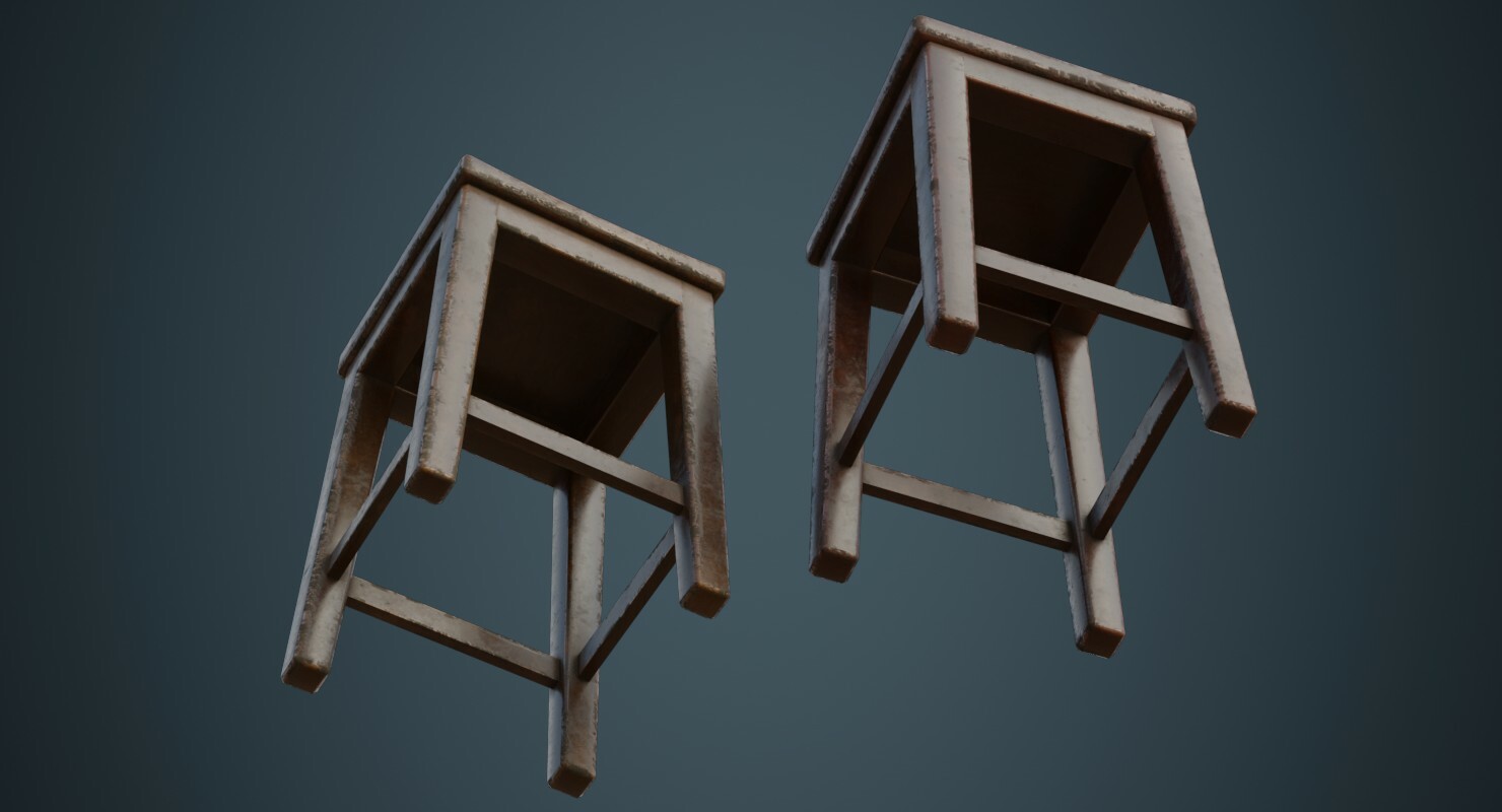 ArtStation - Stool 1B | Game Assets