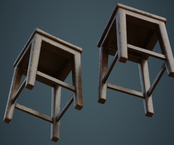 ArtStation - Stool 1B | Game Assets