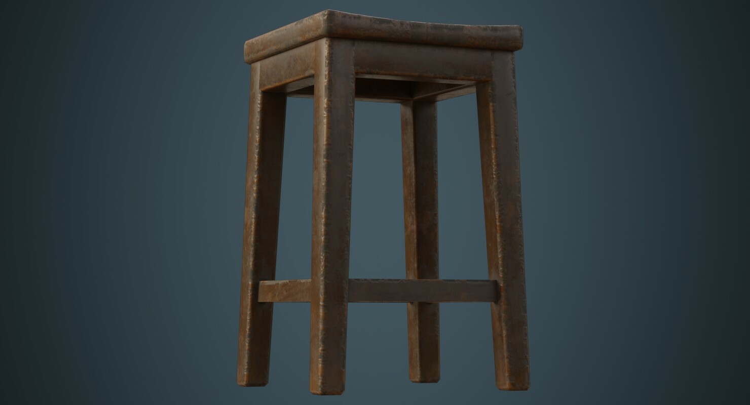 ArtStation - Stool 1B | Game Assets