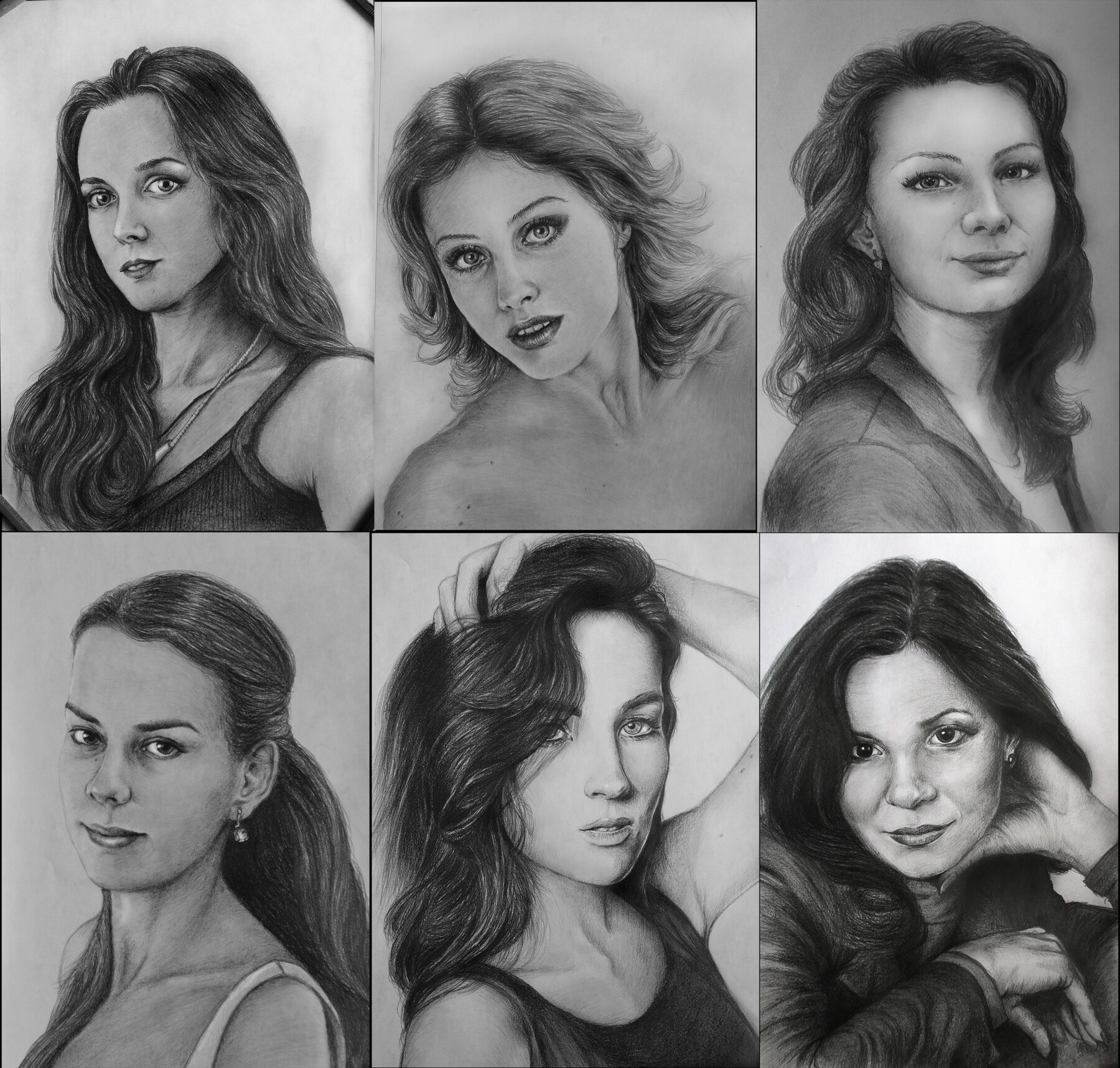 ArtStation - Portraits of female models. 12 pieces | Artworks
