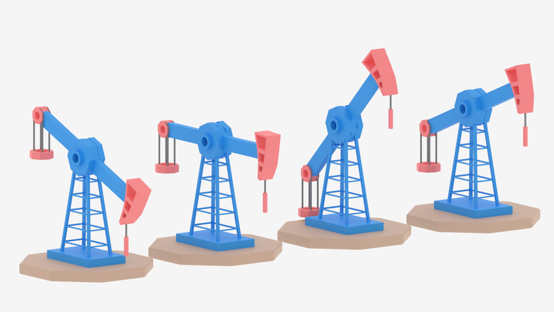 ArtStation - Cartoon Oil Pump Jack | Resources