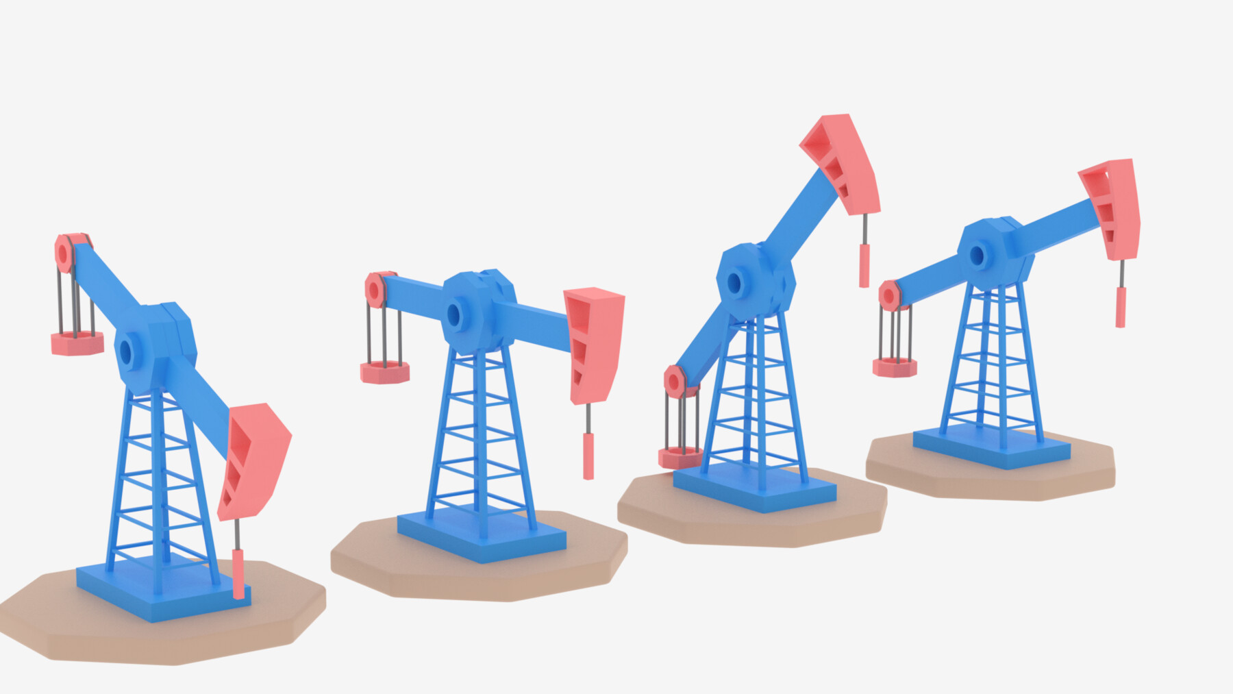 ArtStation - Cartoon Oil Pump Jack | Resources