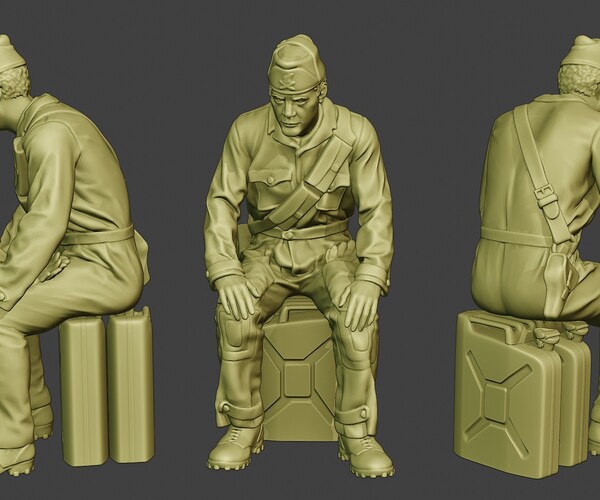 ArtStation - Italian Tank Crew Unit ww2 Sit ITCU1 | Resources