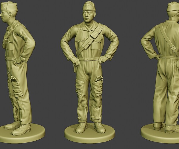 ArtStation - Italian Tank Crew Unit ww2 Stand ITCU1 | Resources