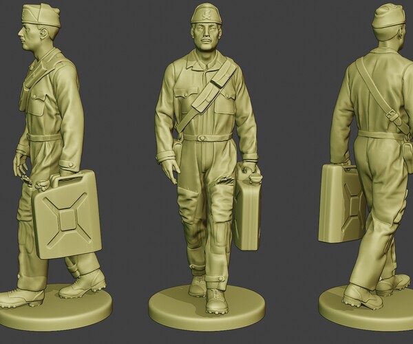 ArtStation - Italian Tank Crew Unit ww2 walk ITCU1 | Resources