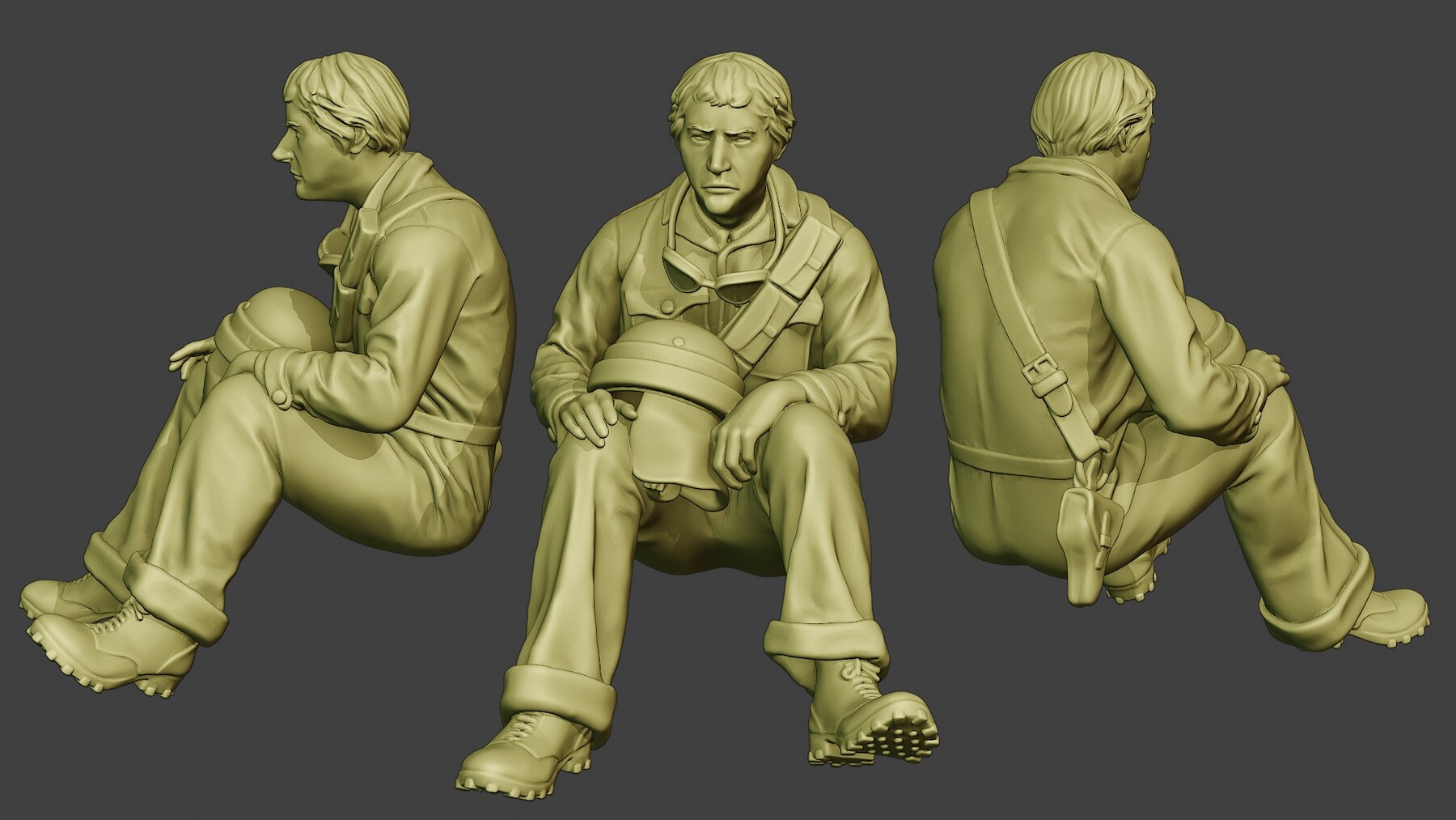 ArtStation - Italian Tank Crew ww2 ITCU1 Pack 1 | Resources