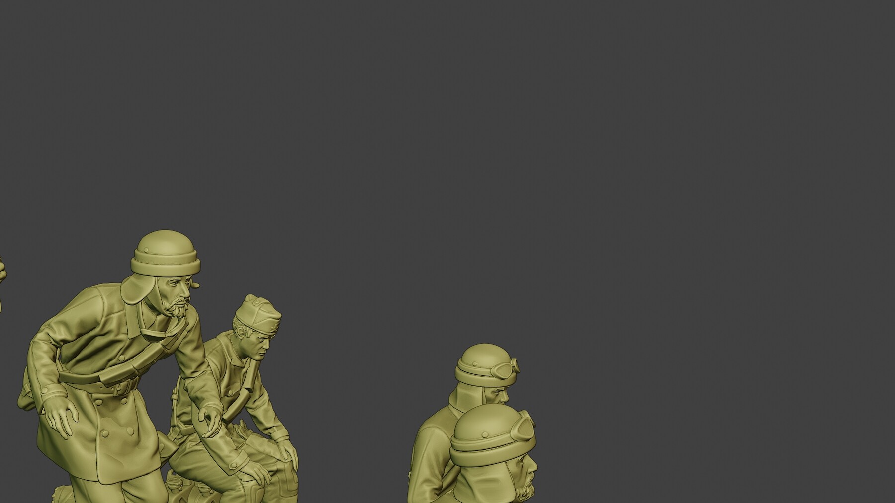 ArtStation - Italian Tank Crew ww2 ITCU1 Pack 1 | Resources