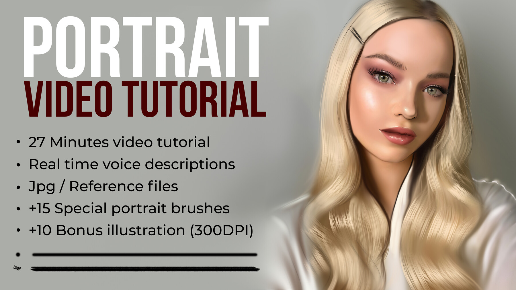 ArtStation - Portrait Painting in Photoshop Video Tutorial | Tutorials