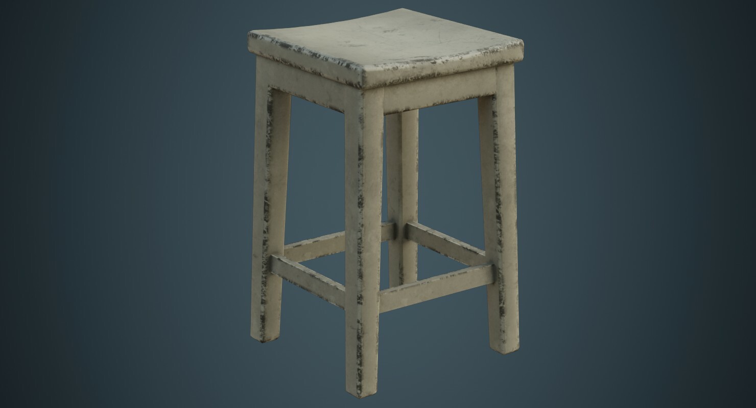 ArtStation - Stool 1D | Game Assets