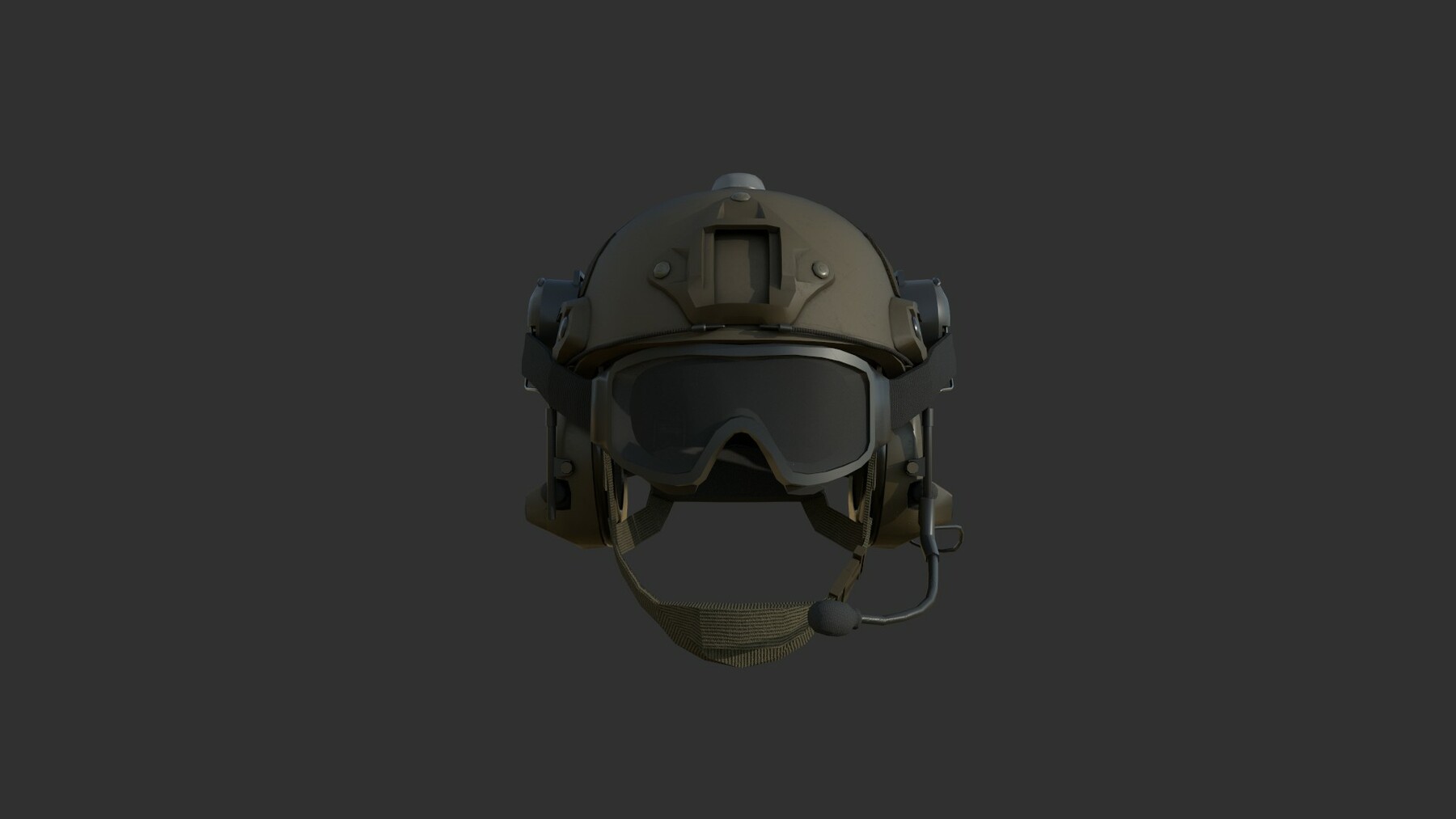 ArtStation - Ops-Core Fast XP TAN with Comtac and Goggles Low Poly 3D ...