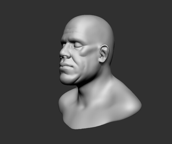 ArtStation - Male Head Bust Basemesh | Resources