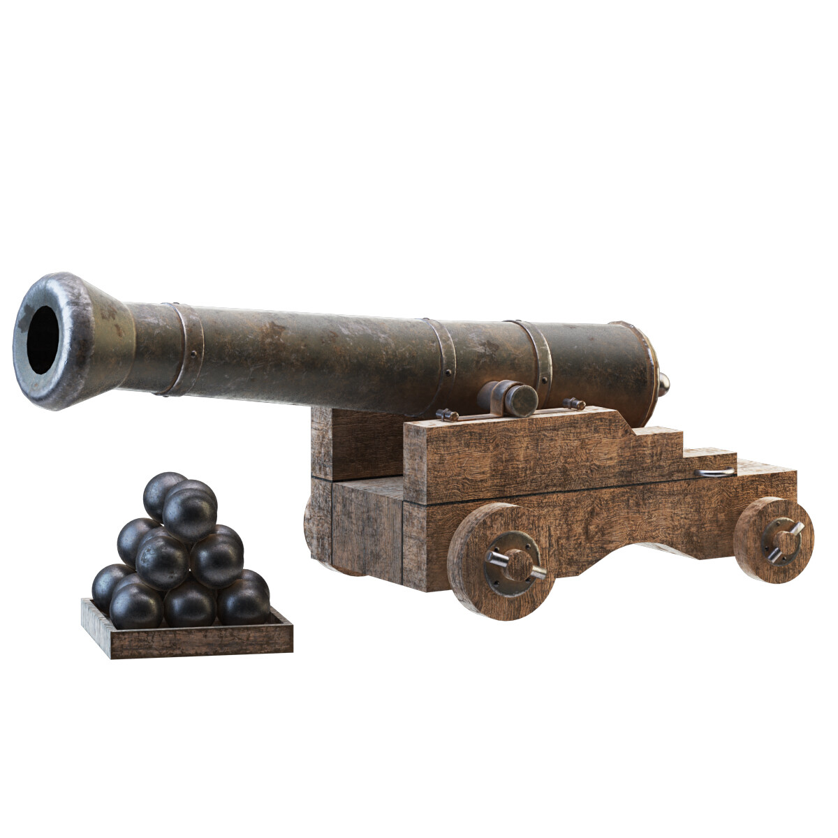 ArtStation - Old military gun | Resources