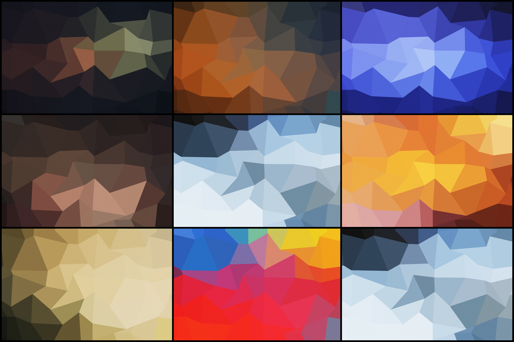 ArtStation - 30 Abstract Polygon Backgrounds - Vol. 2 | Artworks