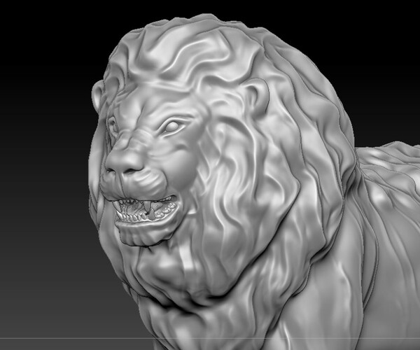 ArtStation - Lion statue | Resources