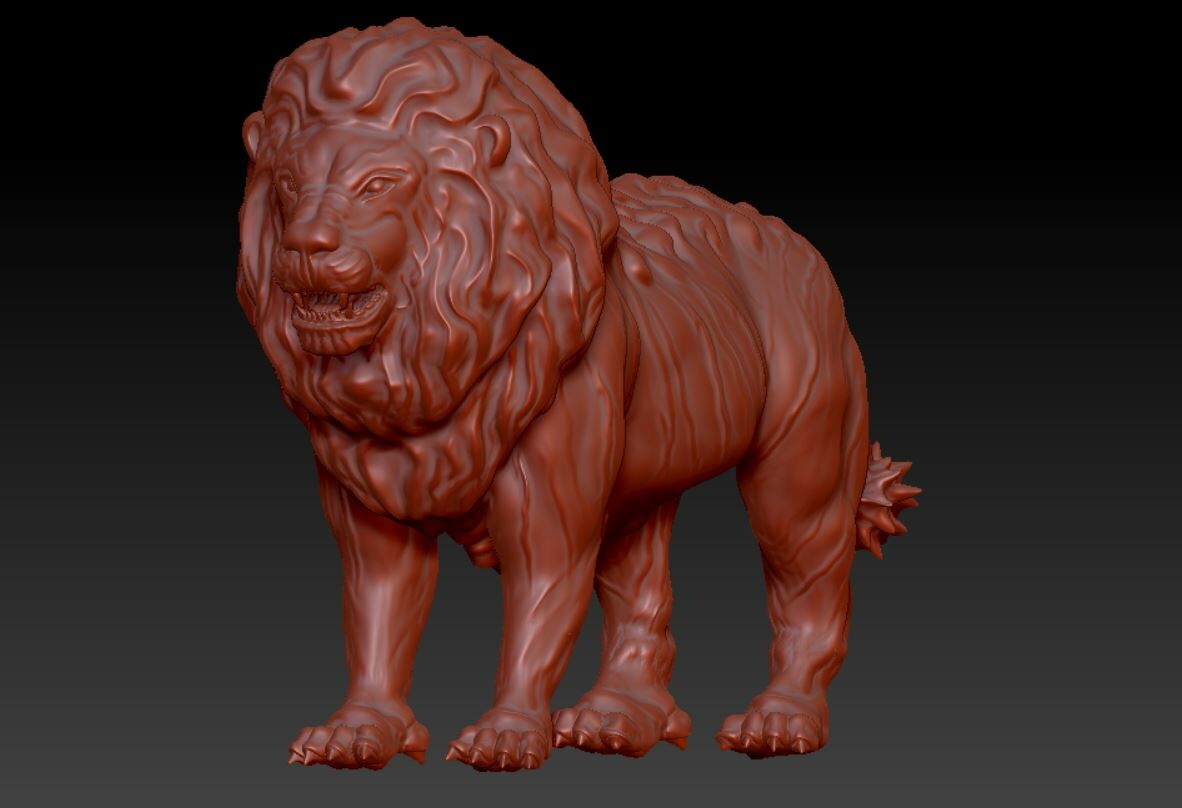ArtStation - Lion statue | Resources