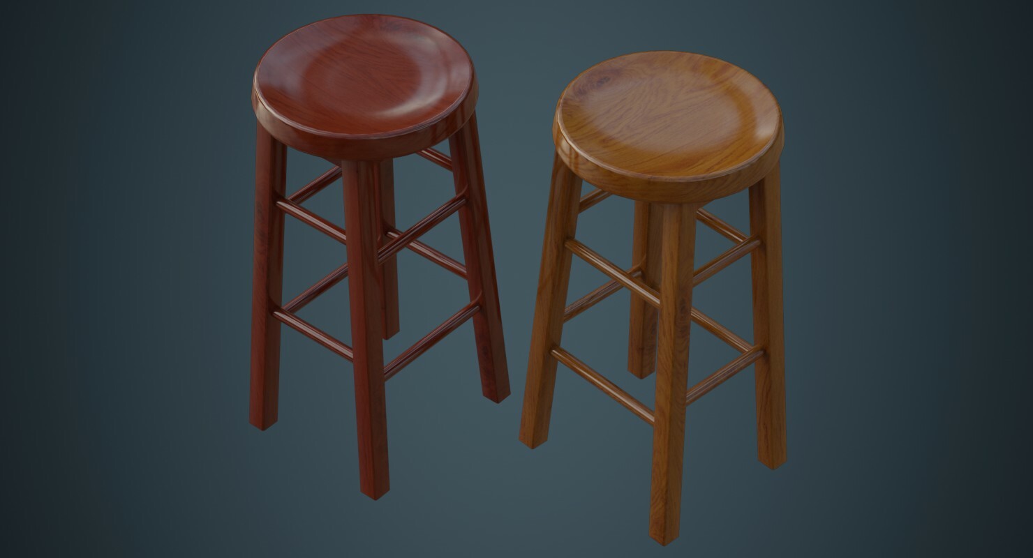 ArtStation - Stool 2A | Game Assets