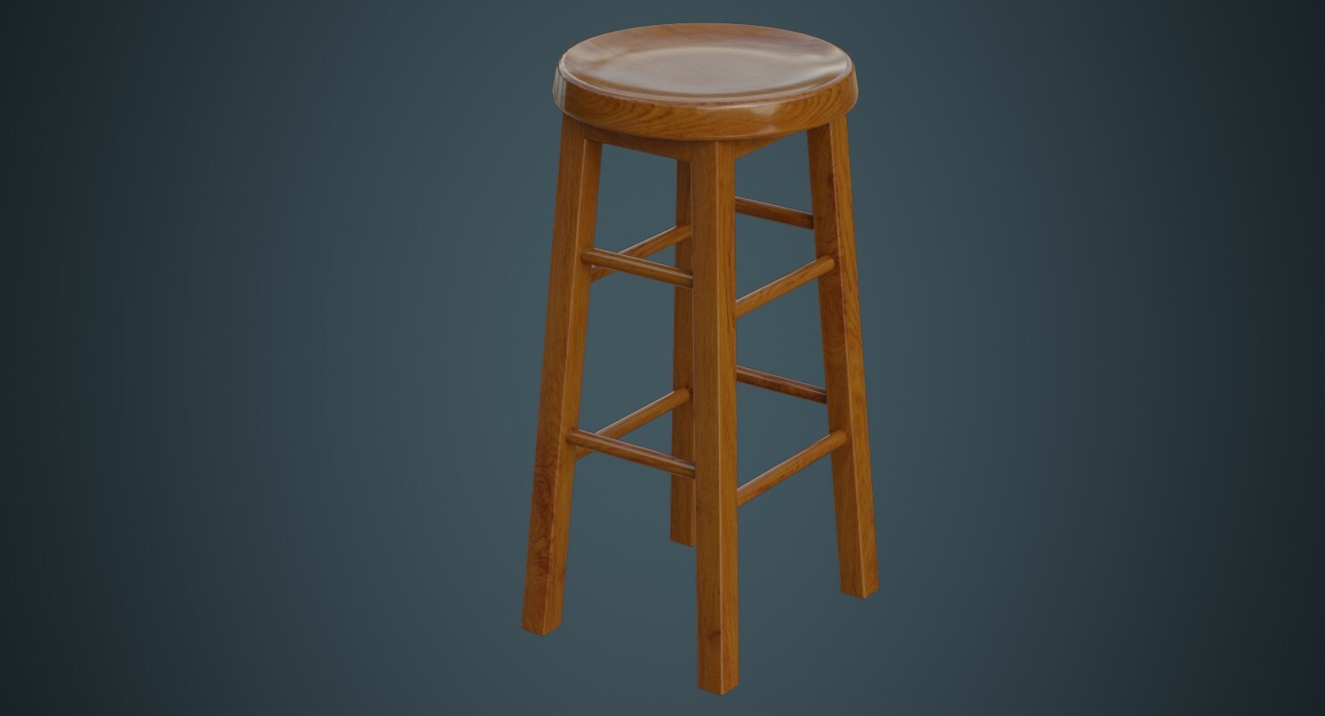 ArtStation - Stool 2A | Game Assets