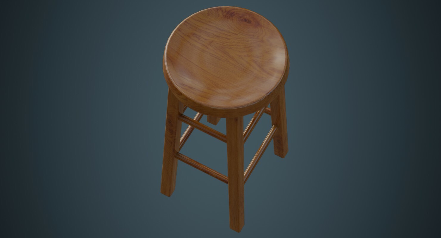 ArtStation - Stool 2A | Game Assets