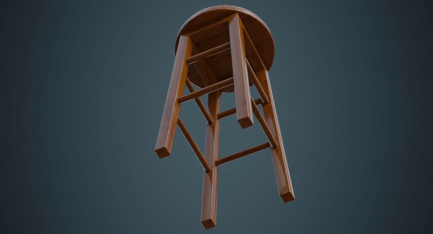 ArtStation - Stool 2A | Game Assets