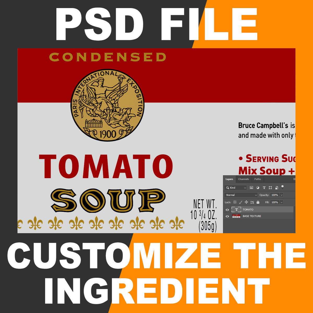 ArtStation - Campbell's Tomato Soup Can | Game Assets