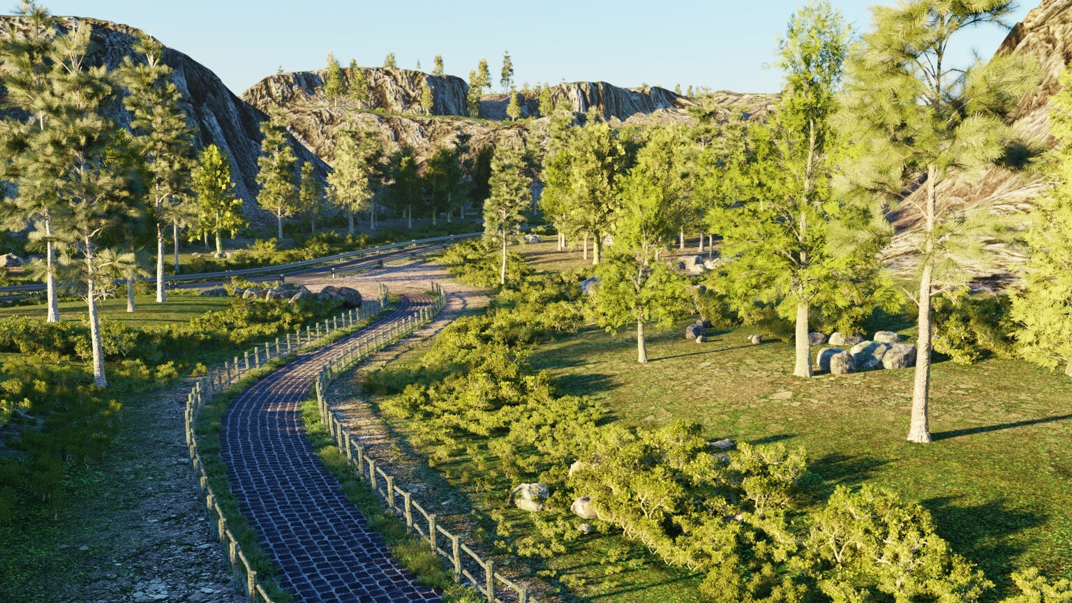 ArtStation - Roads and paths in Blender | Resources