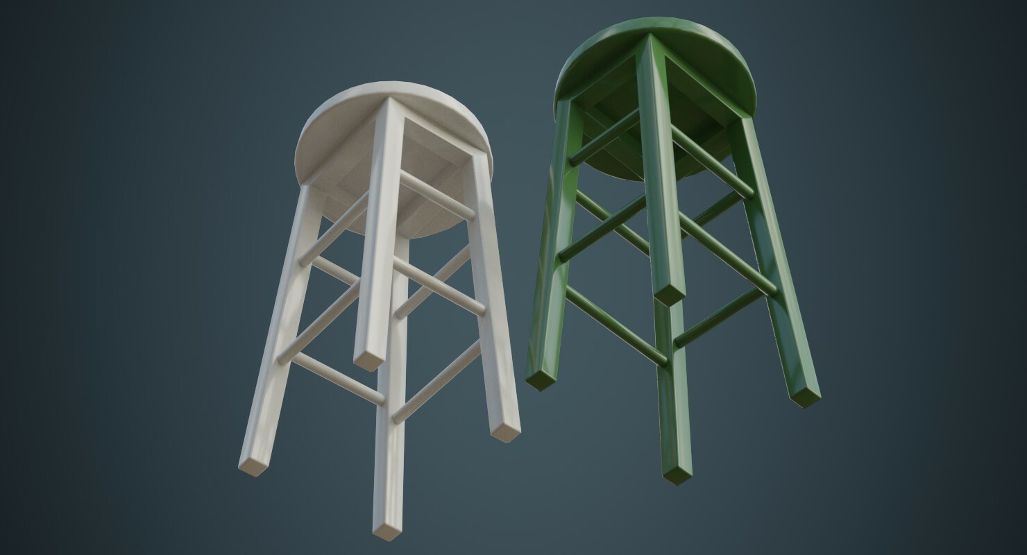 ArtStation - Stool 2C | Game Assets