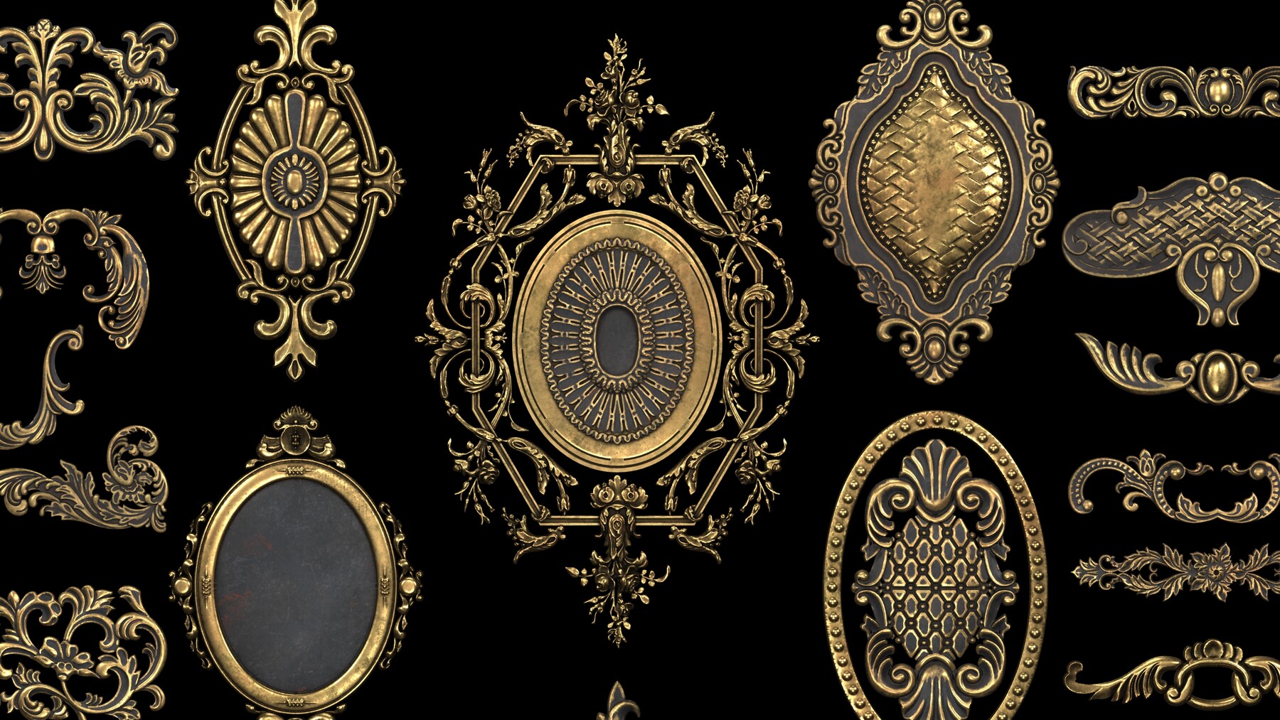 ArtStation - 4K 3D ASSETS OF CLASSICAL ORNAMENTS | Resources