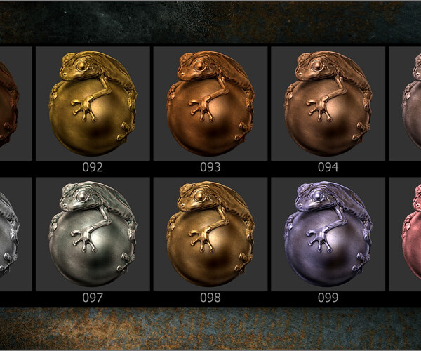 ArtStation - Matcaps Megapack: 100 Metals For ZBrush | Resources