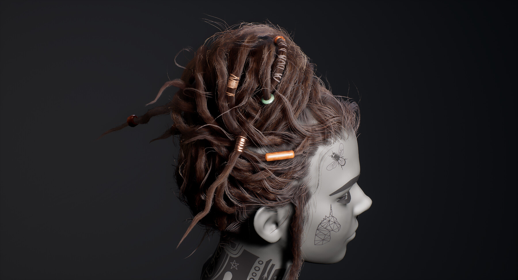 ArtStation - Dreadlocks Hairstyle | Game Assets