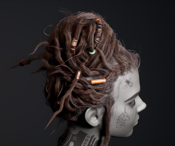 ArtStation - Dreadlocks Hairstyle | Game Assets