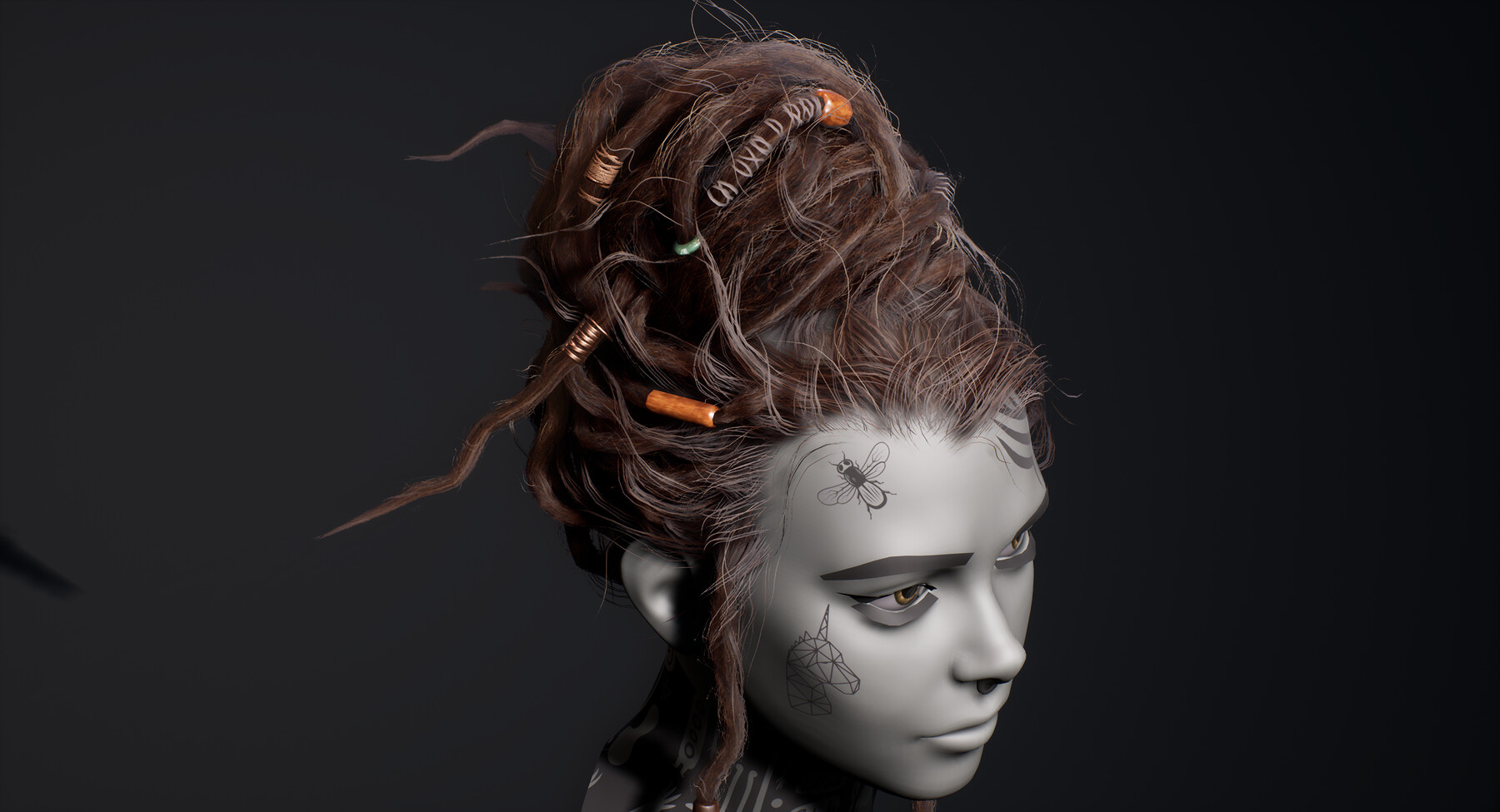 ArtStation - Dreadlocks Hairstyle | Game Assets