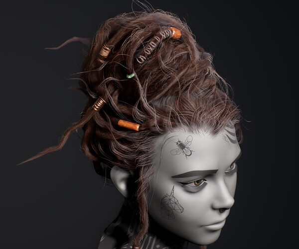 ArtStation - Dreadlocks Hairstyle | Game Assets