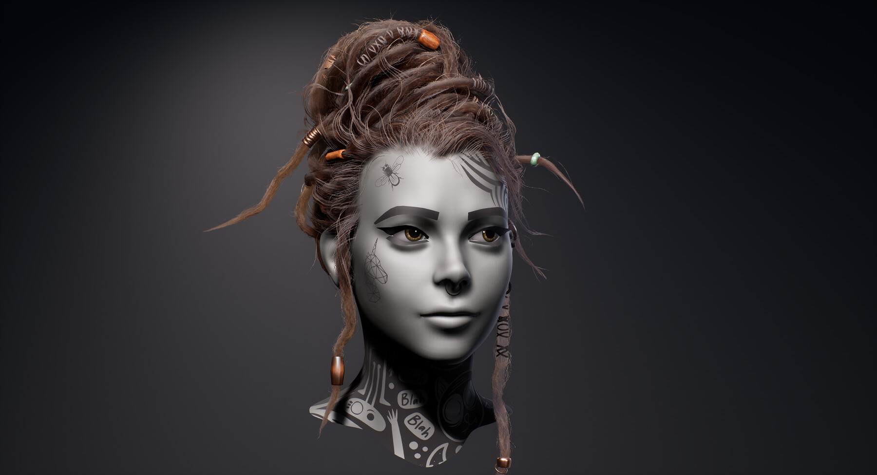 ArtStation - Dreadlocks Hairstyle | Game Assets