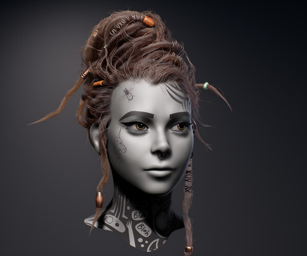 ArtStation - Dreadlocks Hairstyle | Game Assets