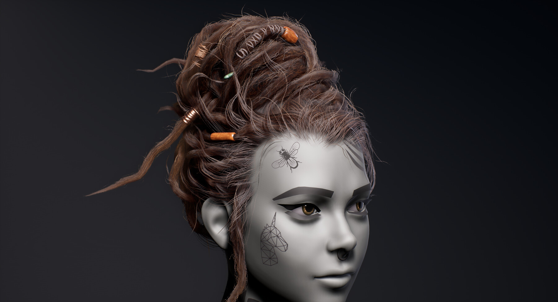 ArtStation - Dreadlocks Hairstyle | Game Assets