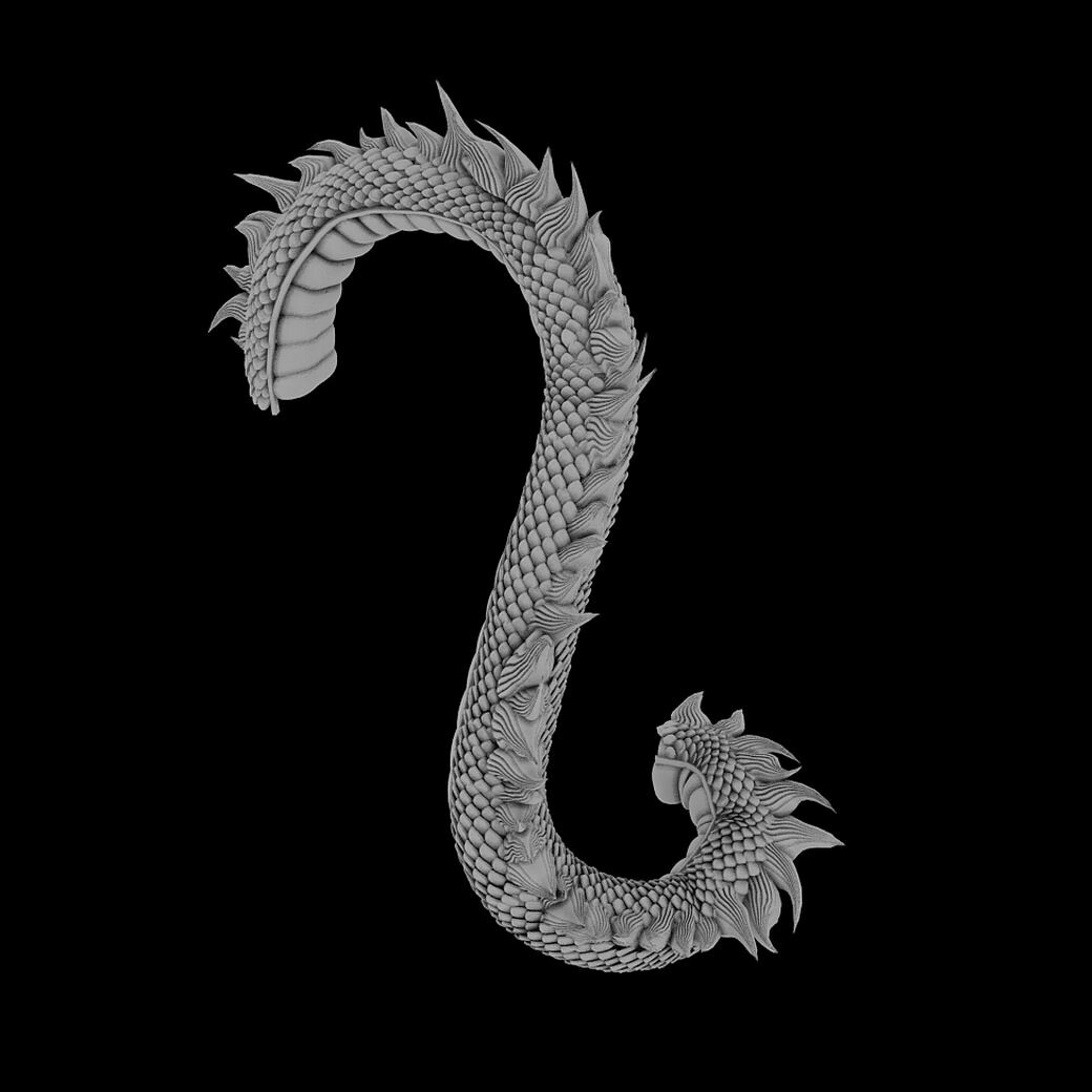 ArtStation - Novice village dragon tail | Game Assets