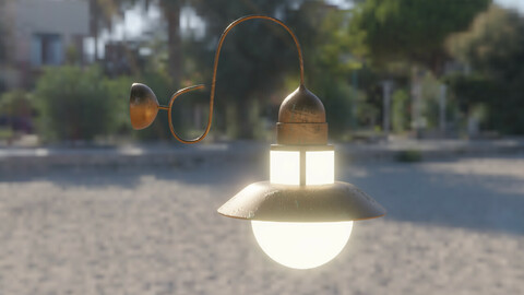 ArtStation - Hanging Street Lamp | Game Assets