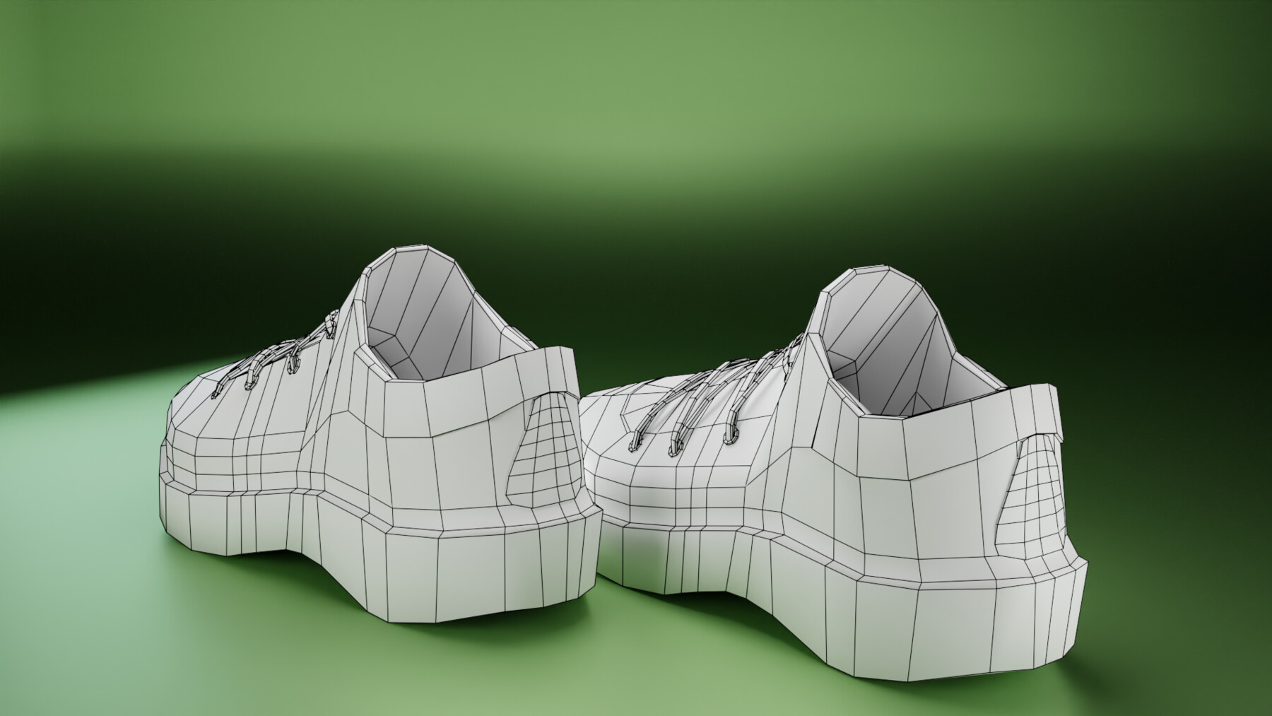 ArtStation - Sneakers red WL low poly 3D model with PBR Low-poly 3D ...
