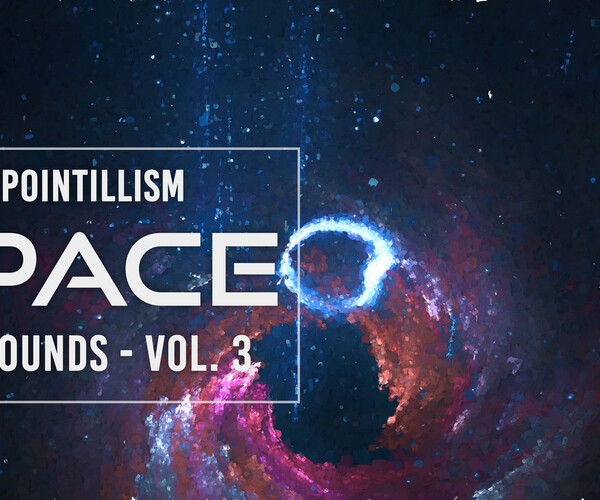 ArtStation - 30 Pointillism Space Backgrounds - Vol. 3 | Artworks