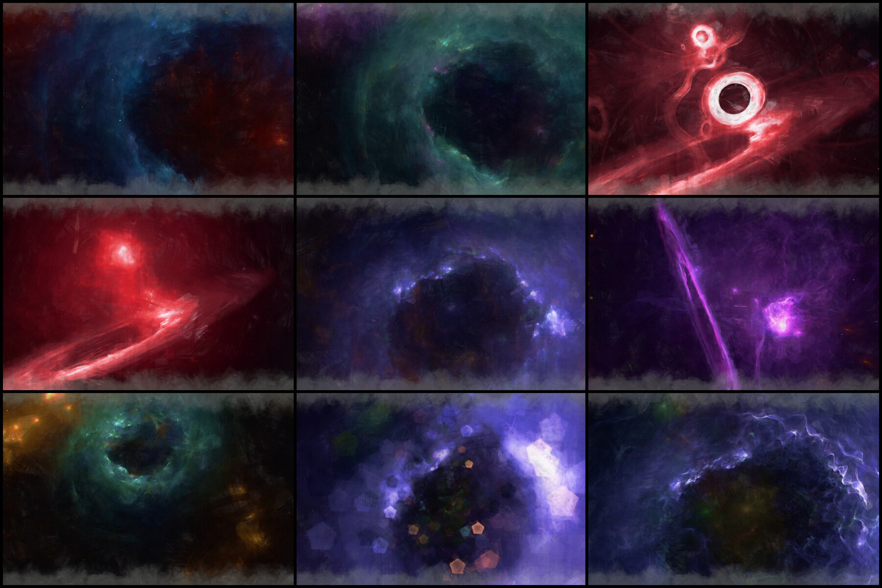 ArtStation - 30 Sketch Space Painting Backgrounds - Vol. 2 | Artworks