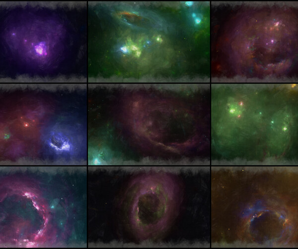 ArtStation - 30 Sketch Space Painting Backgrounds - Vol. 2 | Artworks