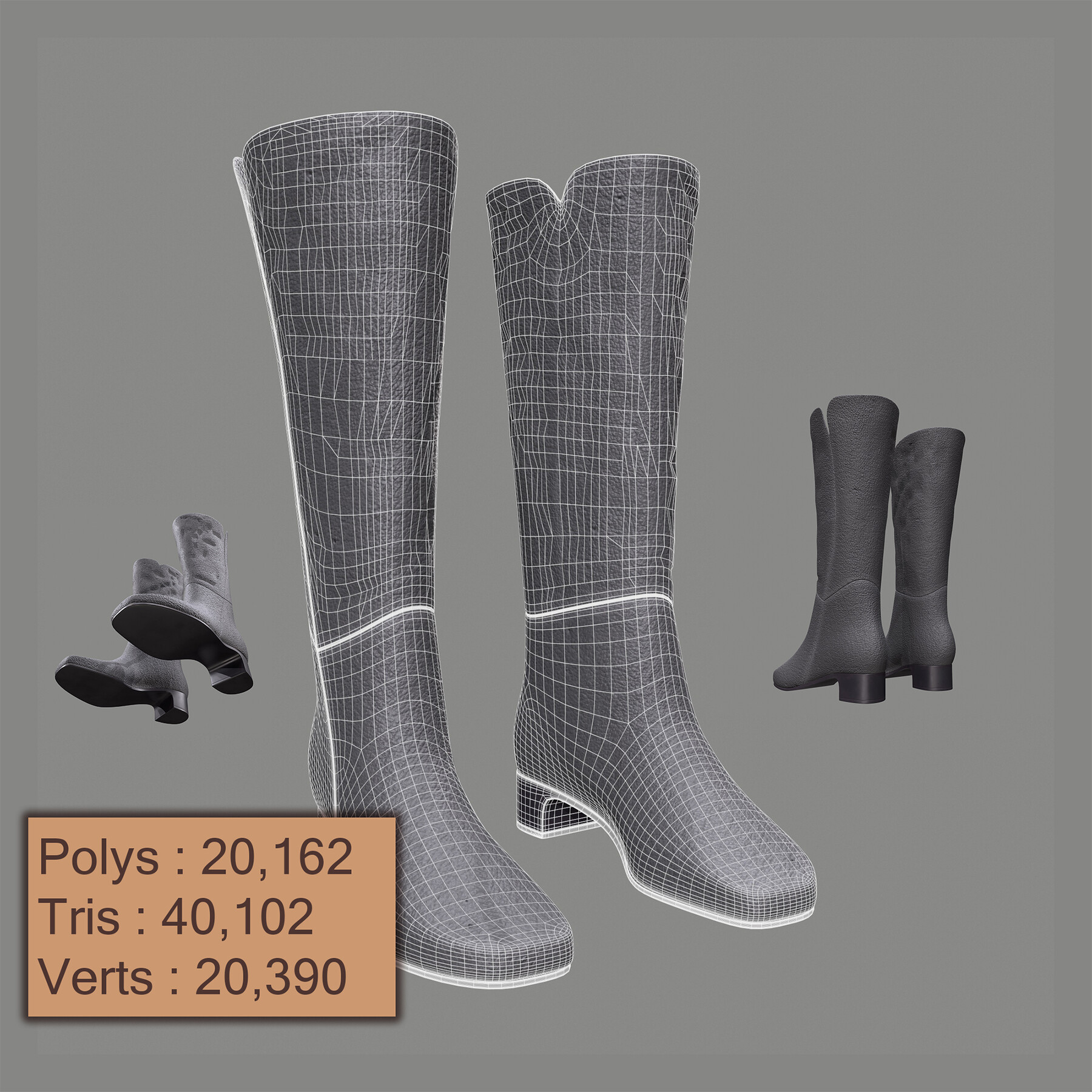 ArtStation - 25 Models Of Womens And Mens Shoes | Game Assets