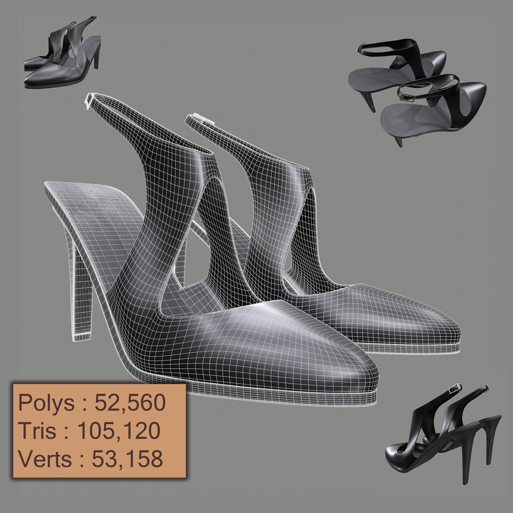 ArtStation - 25 Models Of Womens And Mens Shoes | Game Assets