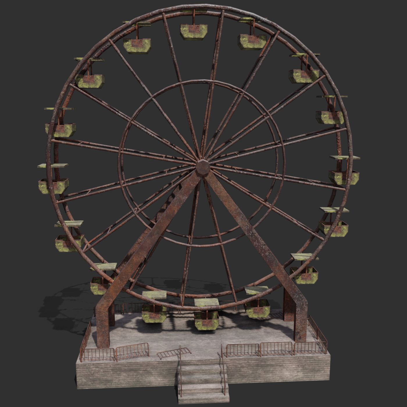 ArtStation - Abandoned Ferris Wheel PBR | Game Assets