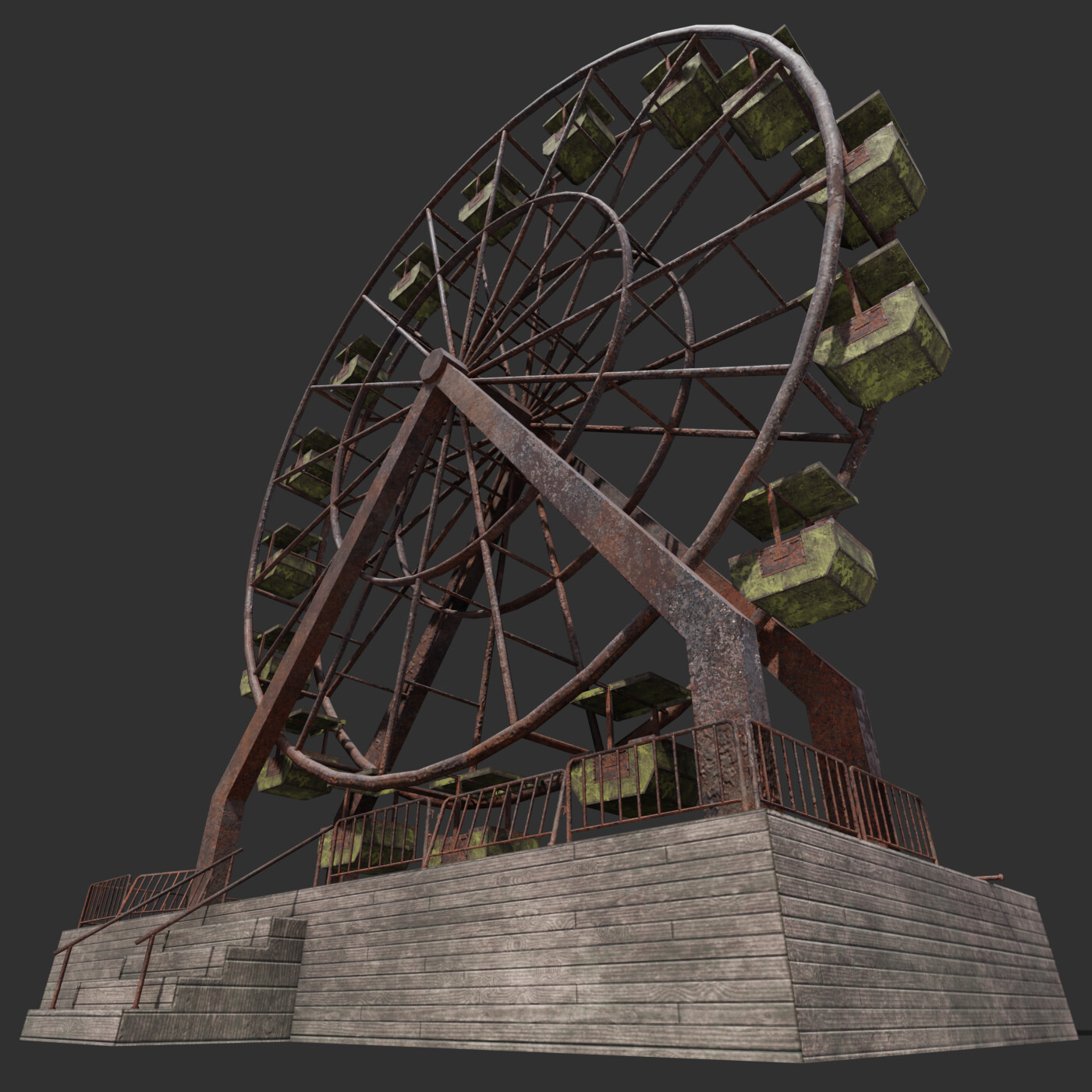 ArtStation - Abandoned Ferris Wheel PBR | Game Assets