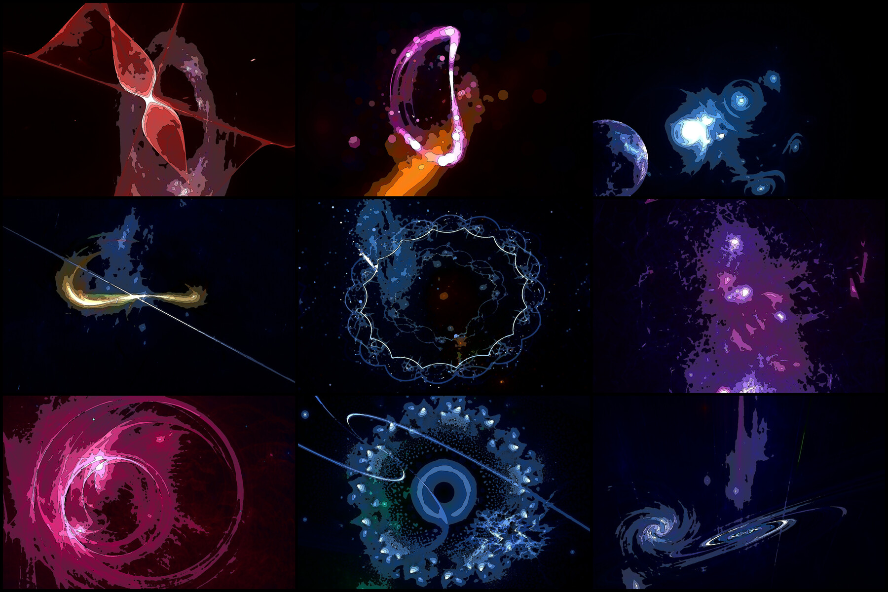 ArtStation - 40 Abstract Comics Galaxy Backgrounds | Artworks