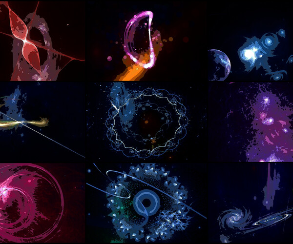 ArtStation - 40 Abstract Comics Galaxy Backgrounds | Artworks