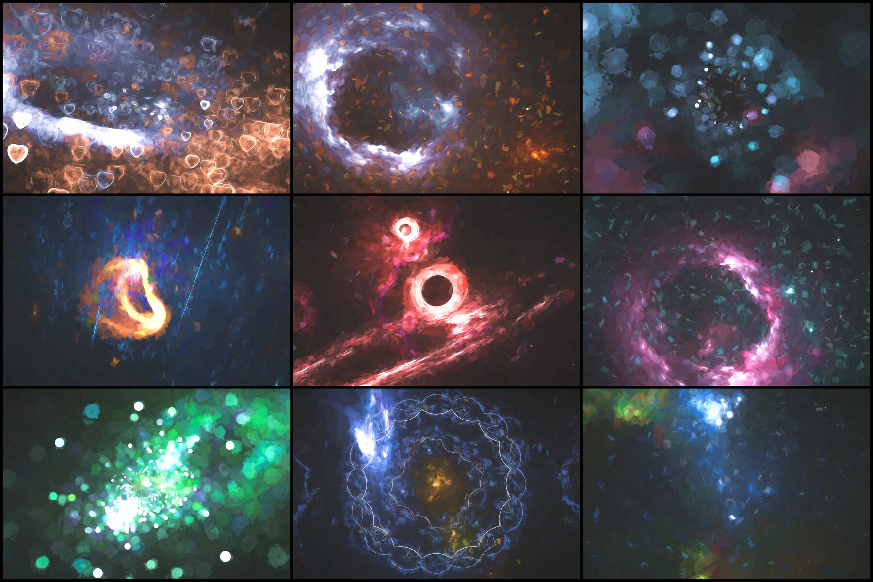 ArtStation - 40 Monet Style Space Backgrounds | Artworks