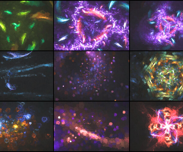 ArtStation - 40 Monet Style Space Backgrounds | Artworks